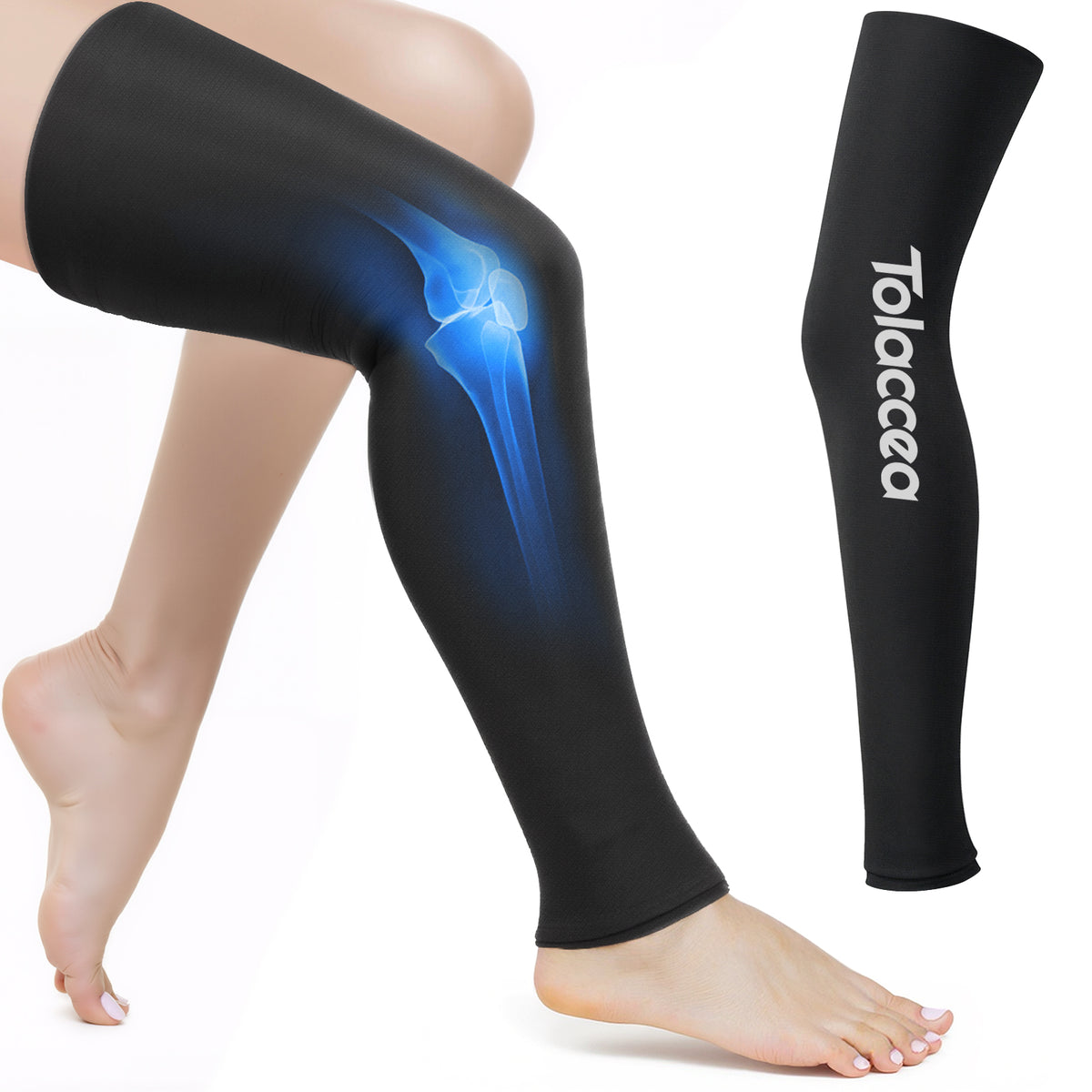 Tolaccea Full Leg Ice Pack Wrap 360° Cooling for Muscle Recovery & Pai