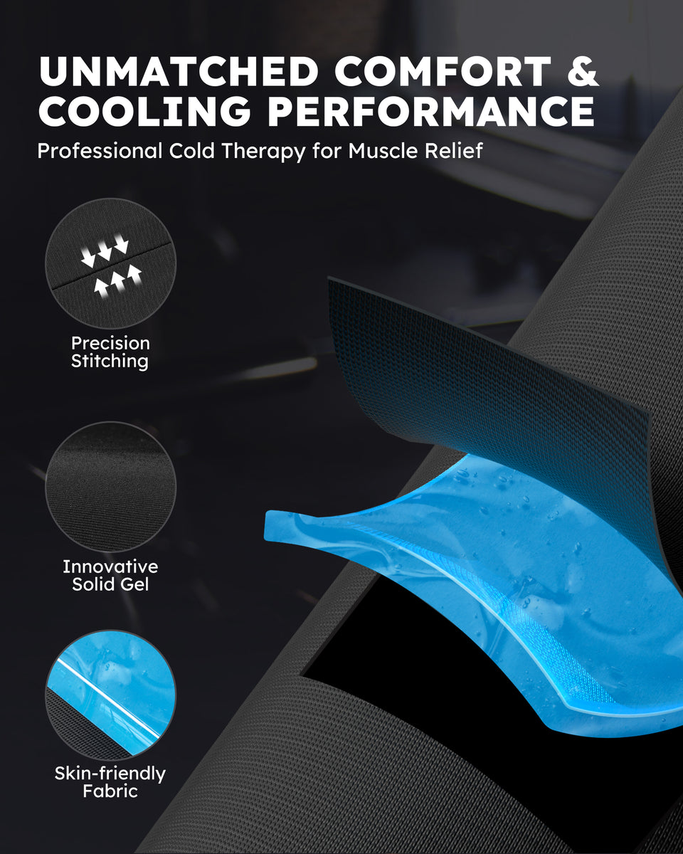 Tolaccea Full Leg Ice Pack Wrap 360° Cooling for Muscle Recovery & Pai